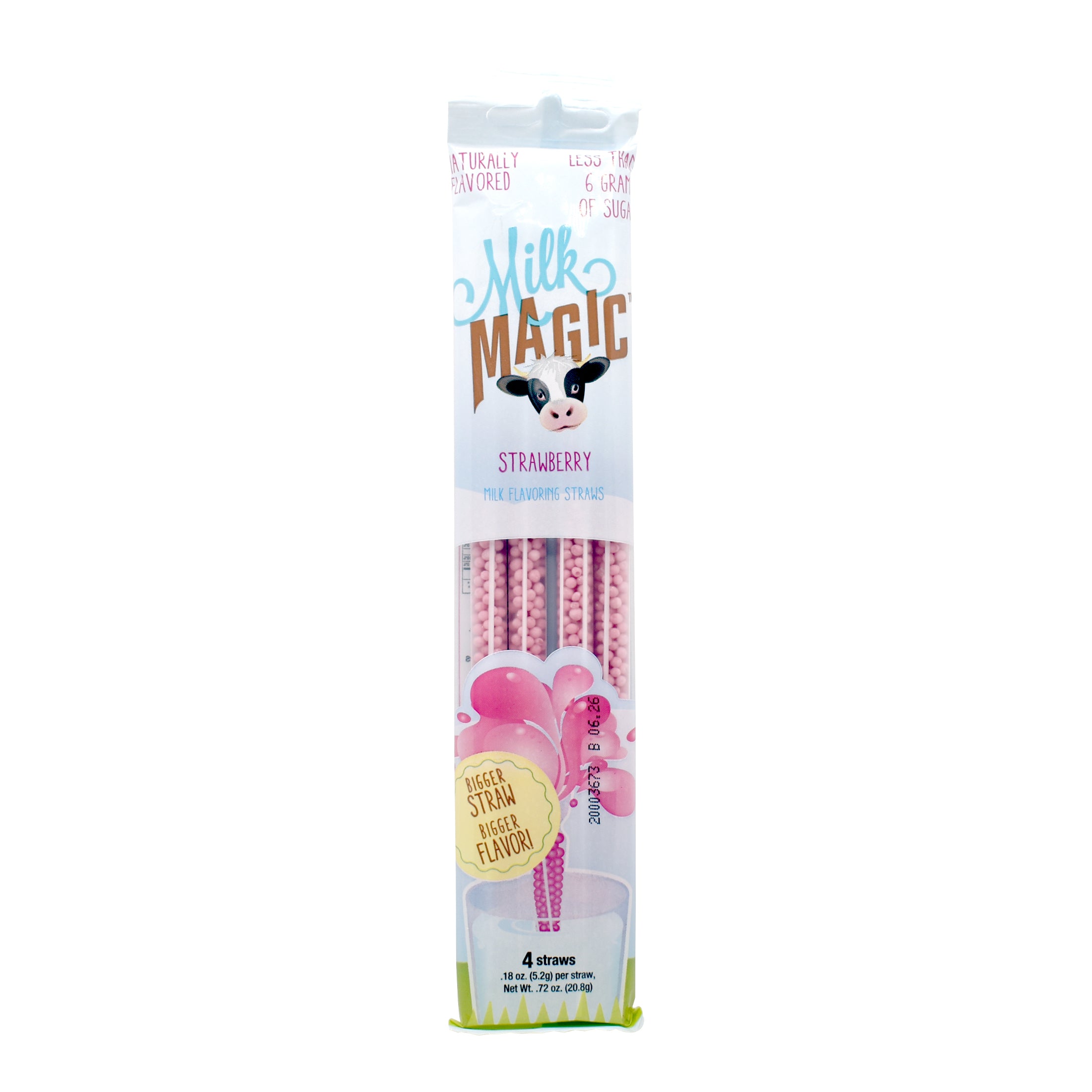 Strawberry Milk Magic Flavoring Straws – 4 Pack – River Valley Trading ...